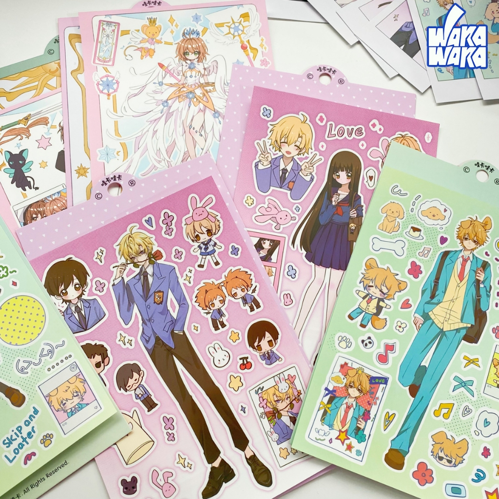 Character Handbook Stickers Cute Character Variety Sakura Sakura Orchid ...