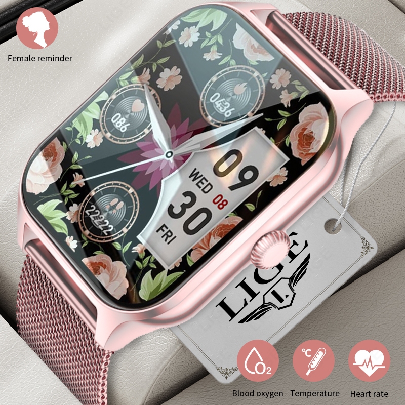 LIGE Jam Tangan Smartwatch Women Waterproof Fitness Bracelet Woman ...
