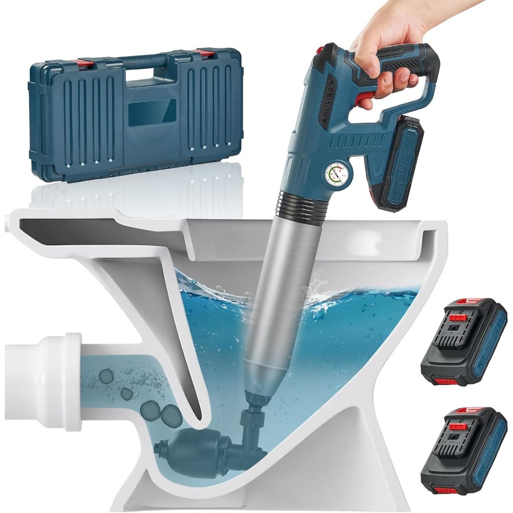 Toilet Plunger, Heavy Duty Drain Clog Blaster, Unclog Tool, Powerful ...