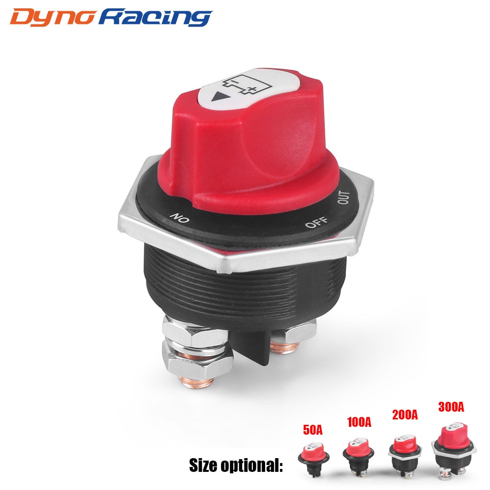 50A 100A 200A 300A DC 12V Car Rally Battery Switch Disconnecter Power ...