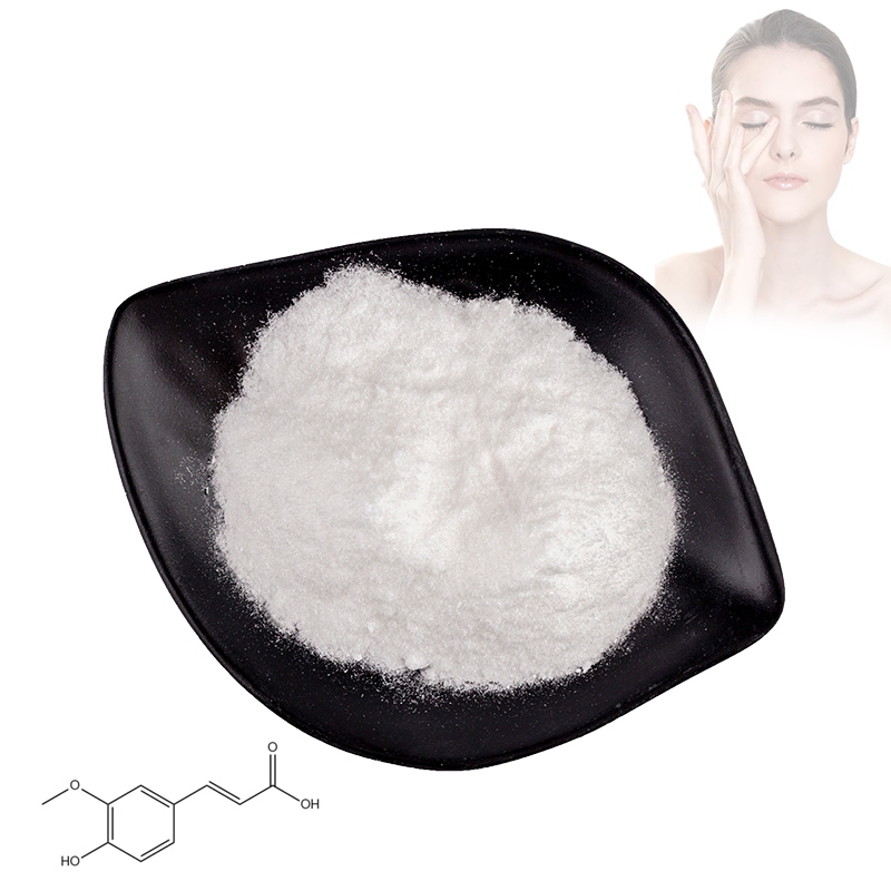 Cosmetics raw material natural ferulic acid 98% rice bran extract ...