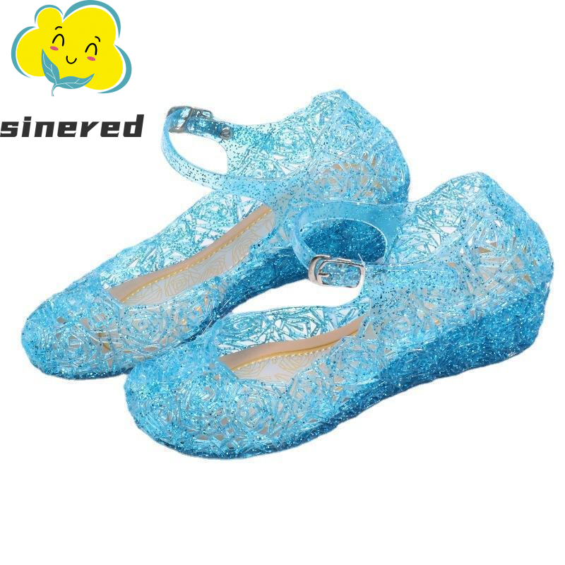 Sinered Dance Kids Frozen Sandals Crystal Jelly Children Summer Shoes ...