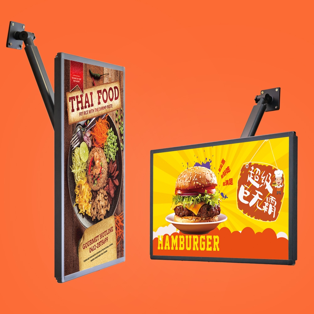 Magnetic led light box illuminated menu board cafe menu wall board ...
