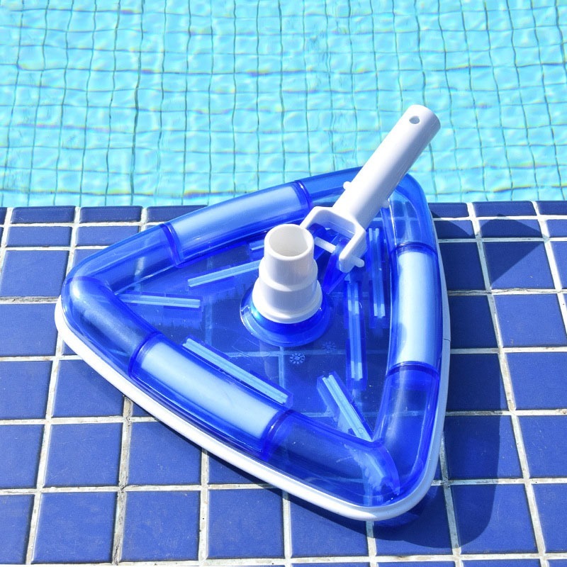 Triangular Blue Pool Vacuum Head For Inground -manual Pool Vacuum For ...