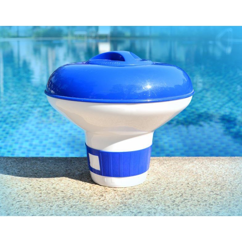 Pool Care Chlorine Tablet Floating Dispenser - Small 5 inch/Pool ...
