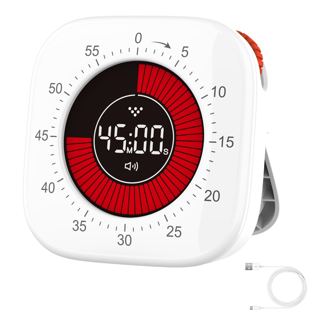 Visual Timer Magnetic Standing Rechargeable Digital Timers for Study ...
