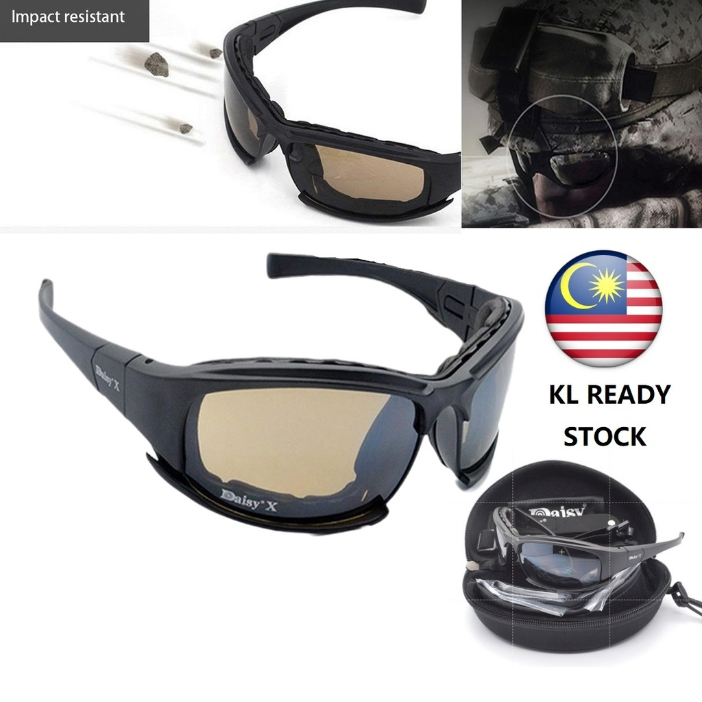 KL STOCK 4 Lenses UV Protection Polarized Tactical Sunglasses with ...