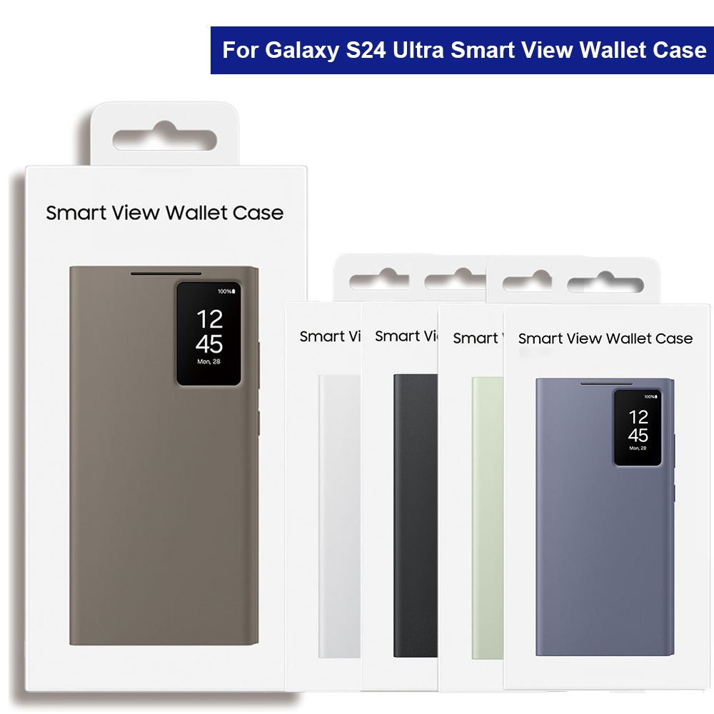 Original Smart View Wallet Smartphone Case for Samsung S24 Ultra 5G ...