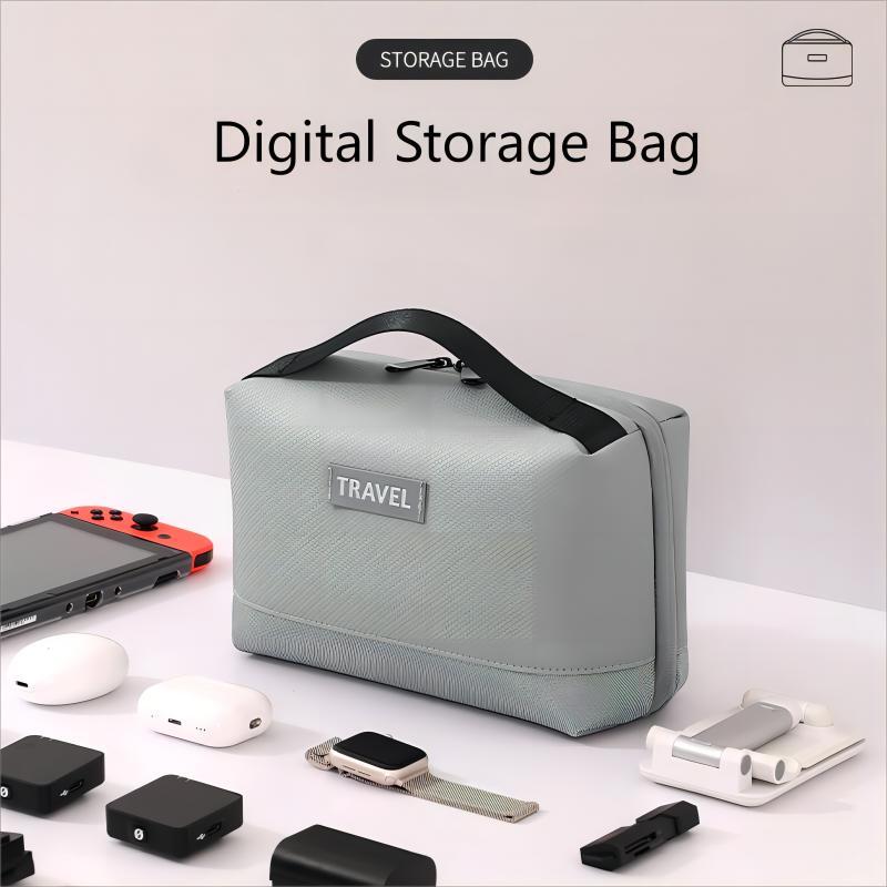 Ready Stock Soft PU Storage Bag Organizer For Mouse Headset Cables ...