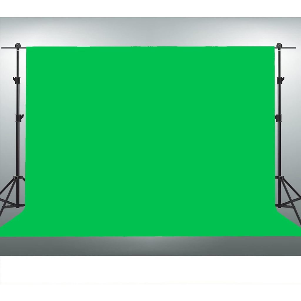 7x5ft Green Screen Backdrop Solid Color Photography Background for Zoom ...
