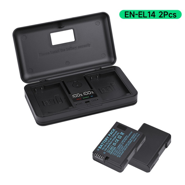 PALO⚡ Nikon Battery EN-EL14 /EN-EL14a for Nikon D3100, D3200, D3300 ...