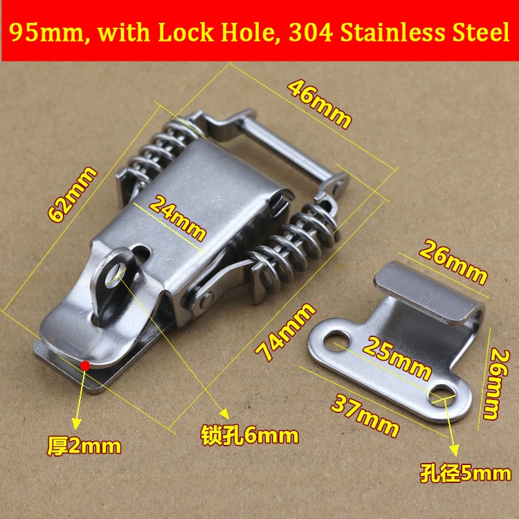 Spring Loaded Lockable Toggle Draw Latch 304 Stainless Steel ...
