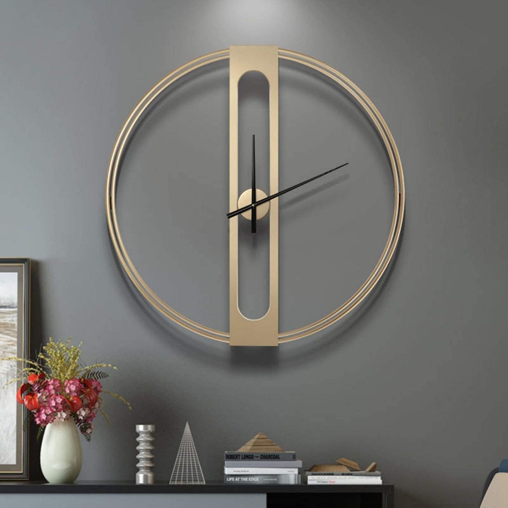 Jam Dinding Besar Ruang Tamu 27.5in Modern Wall Clock Silent Non ...