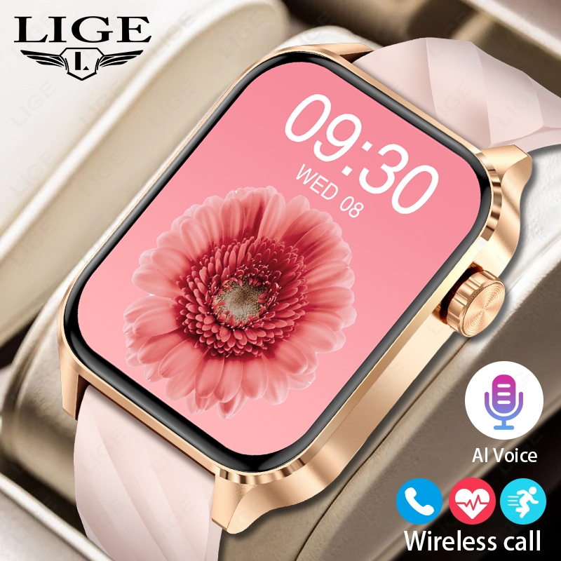 LIGE V22 Smart Watch for Men Women Custom Dial 100 + Multi-exercise ...