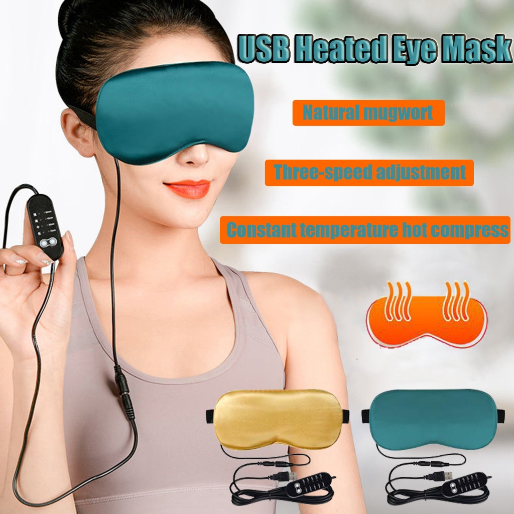 Heated Eye Patch Eye Heat Compress Electric Eye Warming Pad Adjustable ...