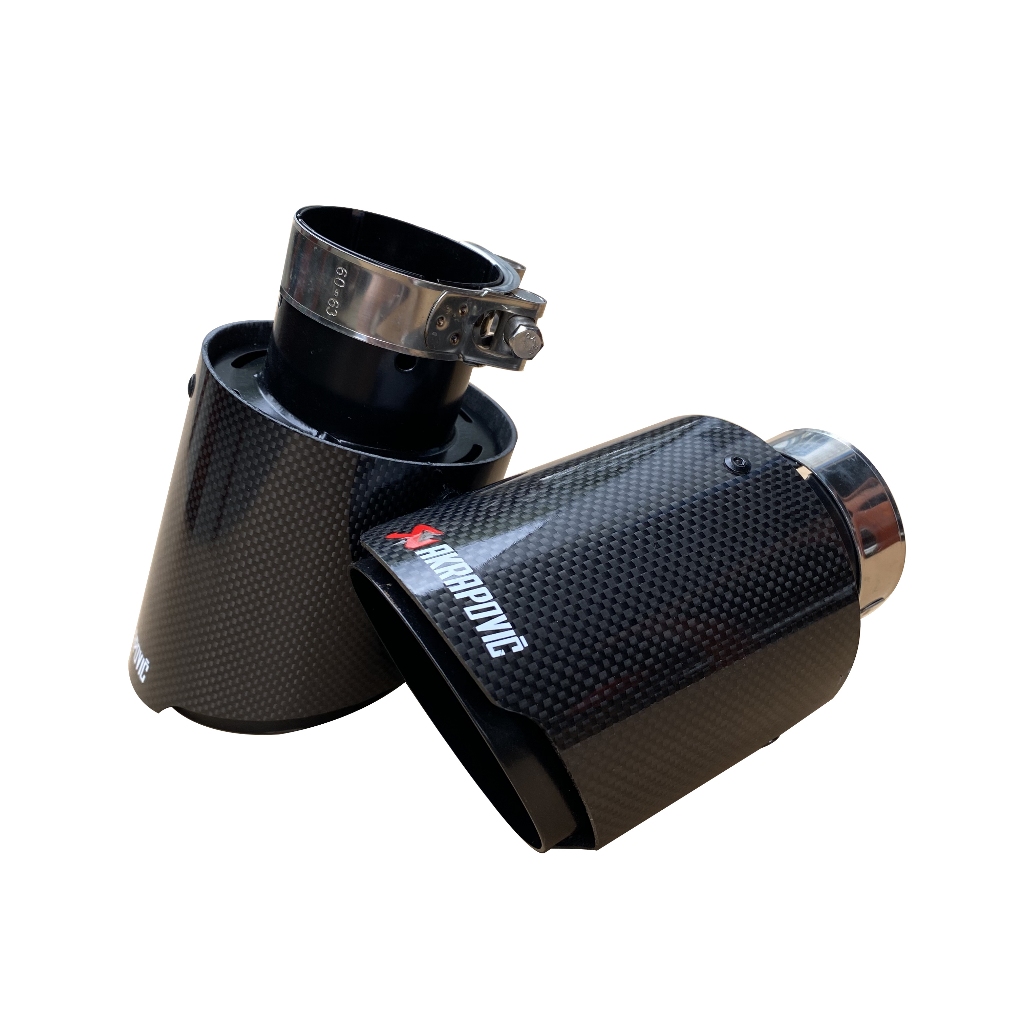 Akrapovic Automotive Gloss Muffler Carbon Fiber Exhaust System Black ...