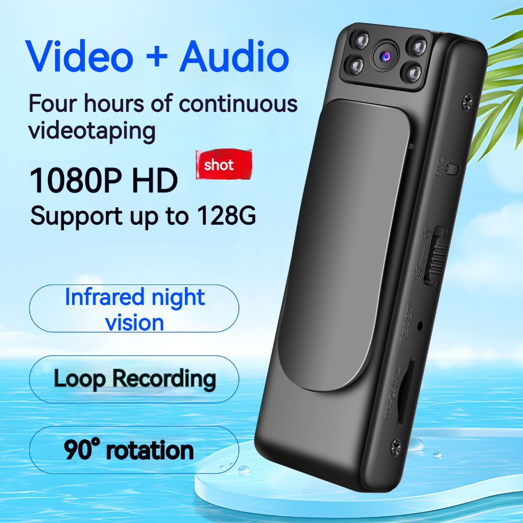 M6 Portable Recorder Back Clip Camera HD Conference Camera Infrared ...