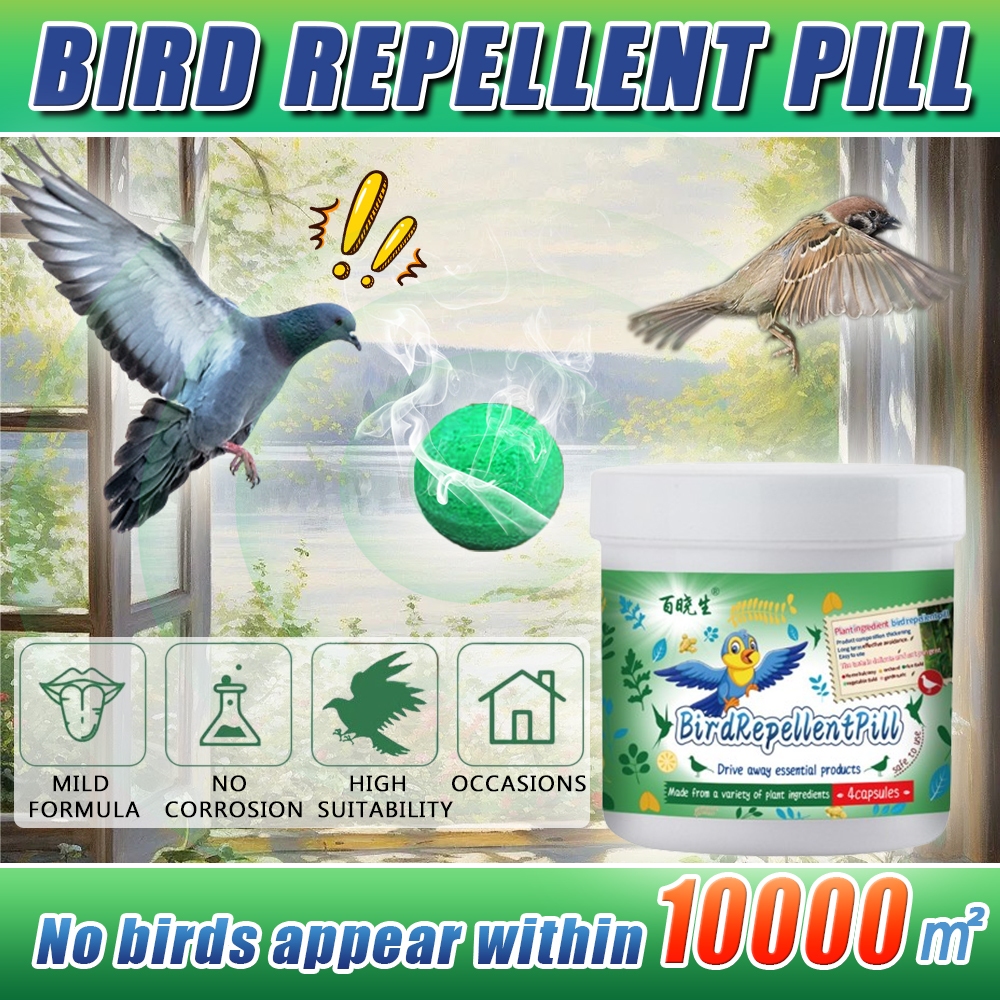 【All Birds Stay Away！】IOO Bird Repellent Outdoor Pigeons Repellent ...