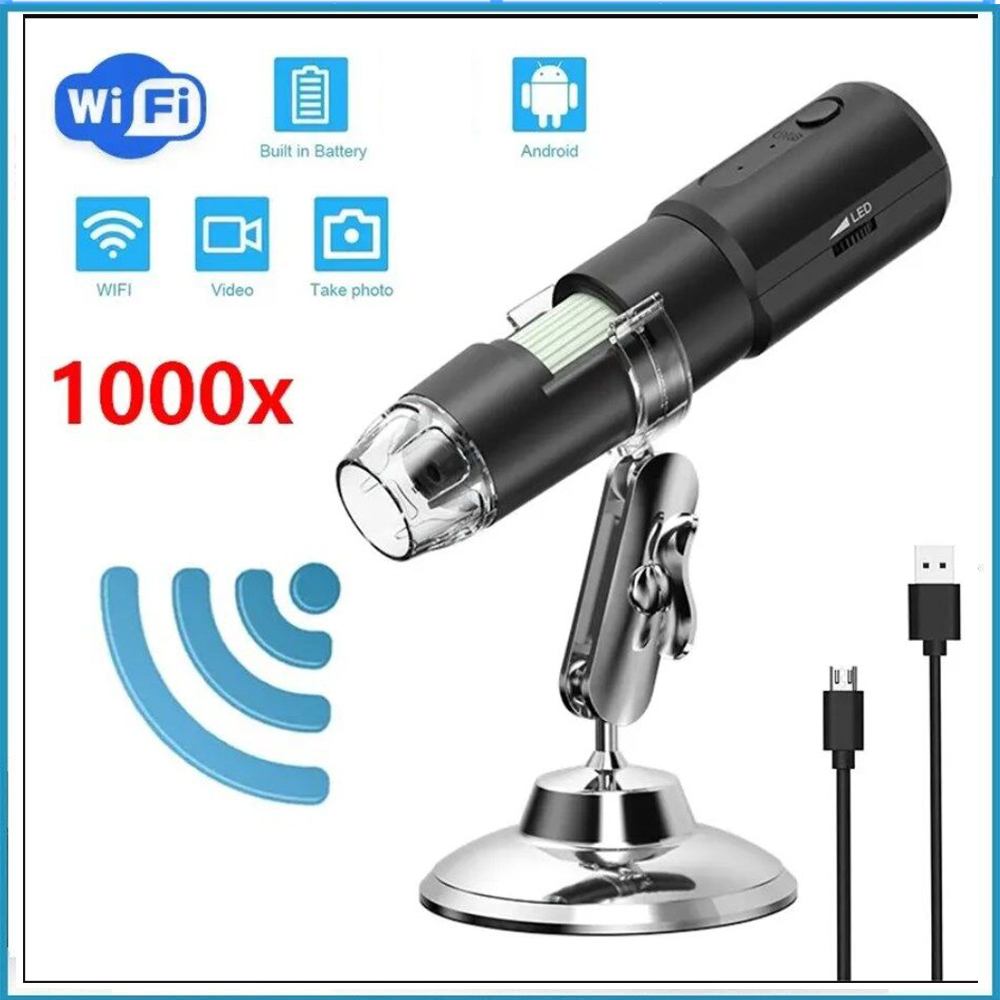 WIFI Portable Wireless Digital Microscope Camera Endoscope HD Handheld ...