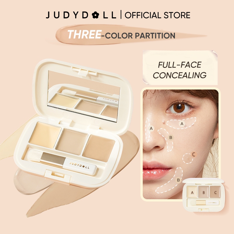 Judydoll Three-Color Concealer Palette Blemishes Spots Acne scars ...
