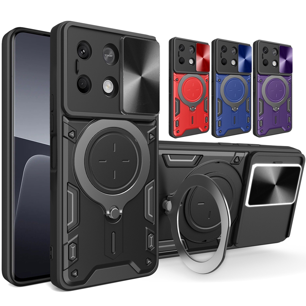 Shockproof Protector Heavy Hard Casing Case with Metal Stand for Redmi ...