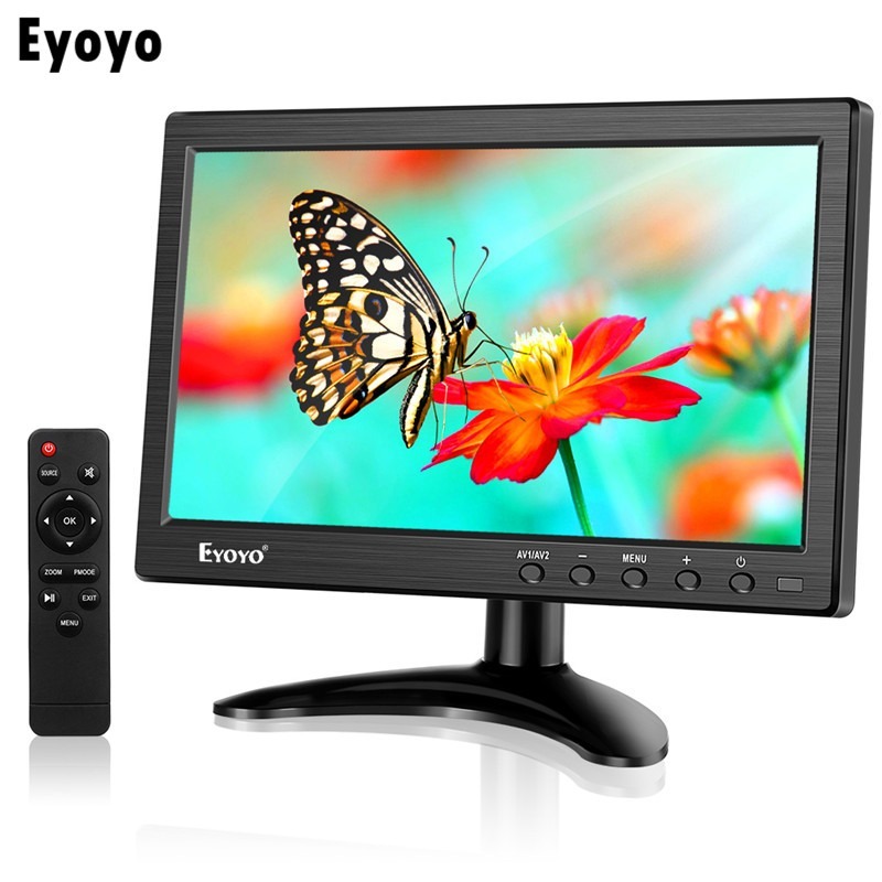 Eyoyo 12 Inch Portable Small HDMI LCD Monitor 1366x768 Support VGA BNC ...