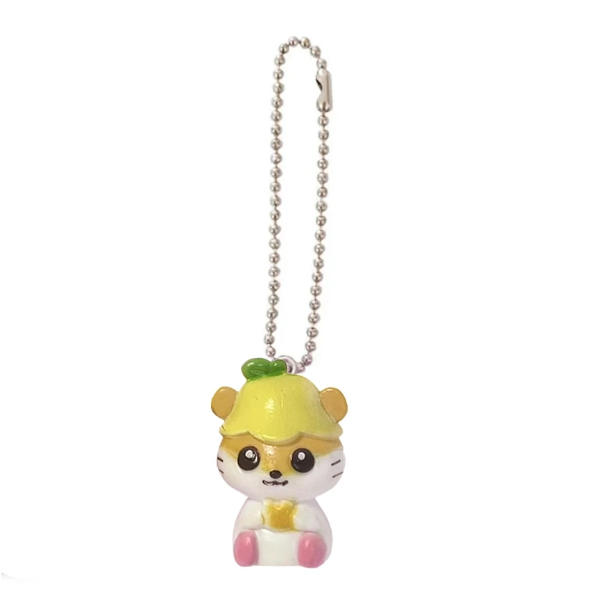 Cute Corocorokuririn PVC Keychain Ball Key Chain Mini Hamster Keychains ...