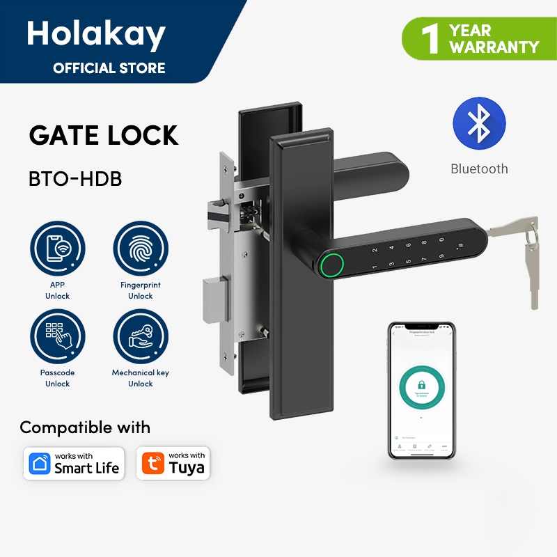 EASY Installation | 2023 New Tuya Smart Bluetooth Digital Gate Lock ...