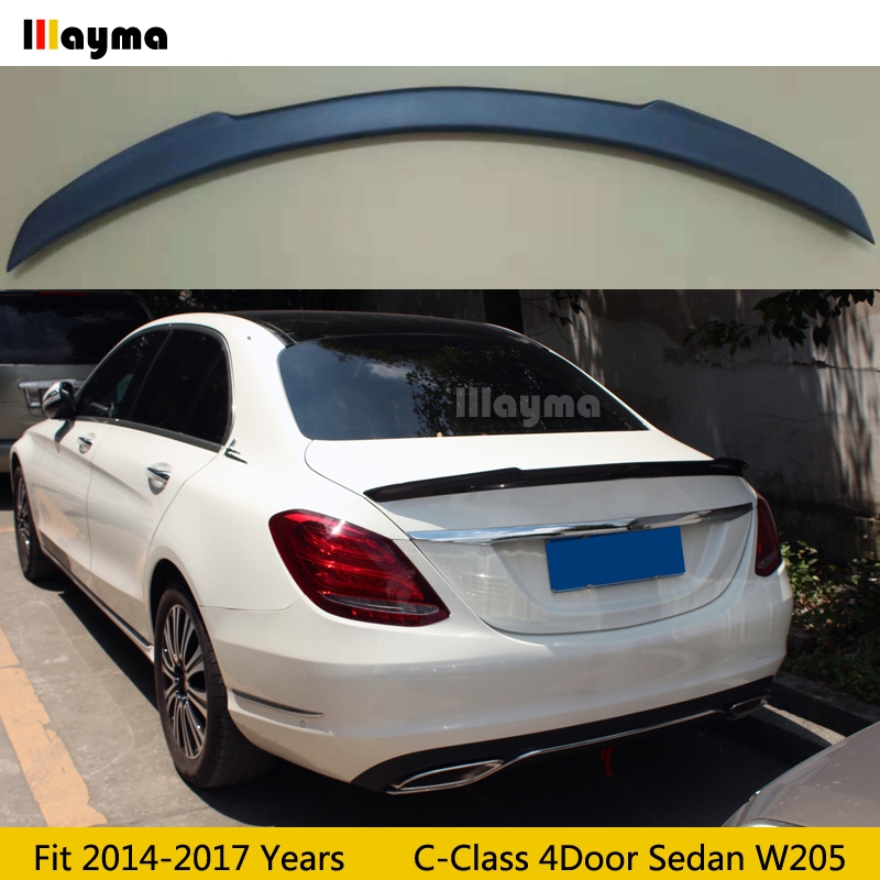 FD Style Fiber glass rear trunk spoiler For Benz C Class W205 C180 C200 ...