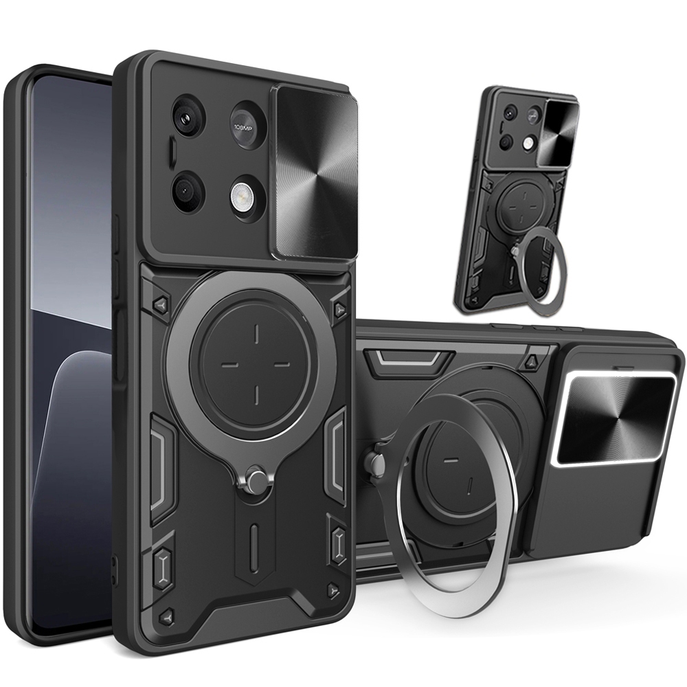 Shockproof Protector Heavy Hard Casing Case with Metal Stand for Redmi ...