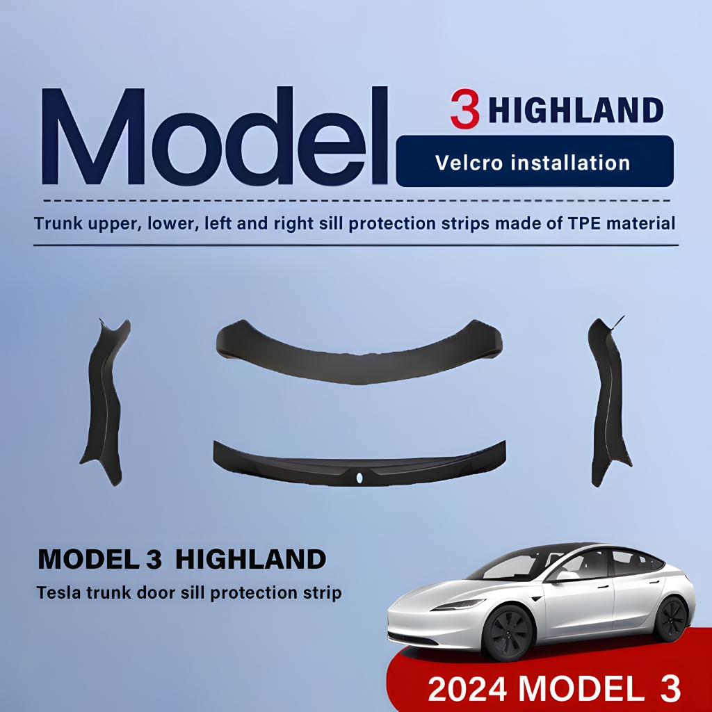 Trunk protection panel suitable for Tesla 2024 Model 3 Highland trunk ...