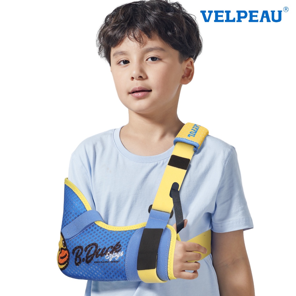 VELPEAU Arm Sling Shoulder Immobilizer For Kids with Waist Strap ...