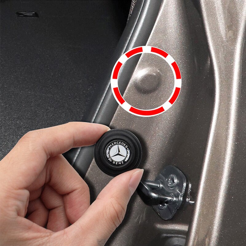 [Ready Stock] 1pcs Car Door Anti Shock Buffer Silicone Pad Hood Trunk ...