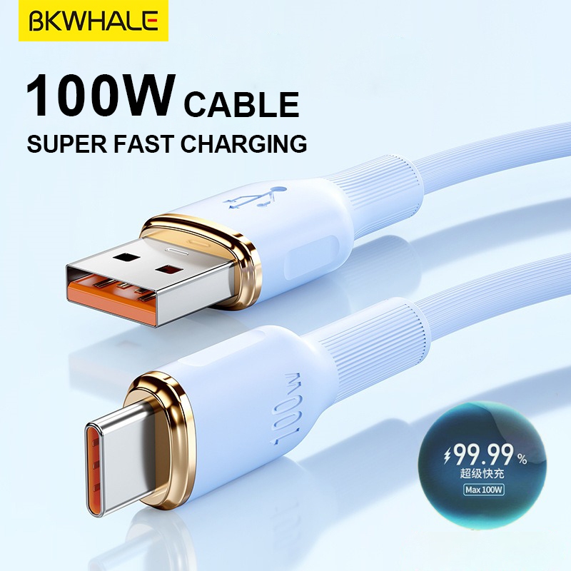 BKWHALE 5A Fast Charging Data Cable Liquid Silicone Micro USB Type-C ...