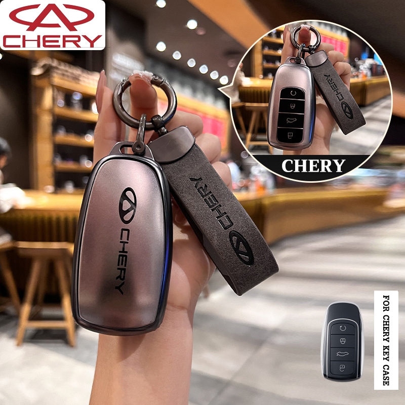 Chery Remote Smart Car Key Chain Ring Cover Case Shell Protect For Chery C5 ev/Tiggo 8pro/Tiggo ...
