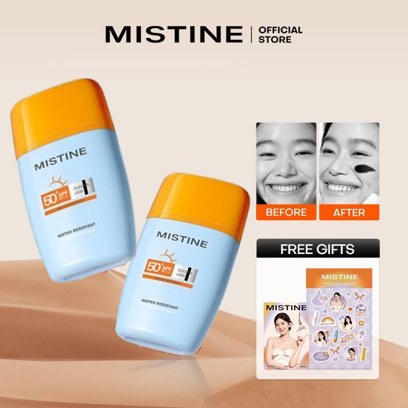 MISTINE Sunscreen Sunblock Moisturizer Facial Cream UV Shield SPF50+ PA+++ 40ML | Shopee Malaysia
