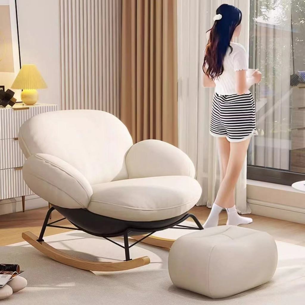 Nordic Influencer Rocking Sofa Reclining Sofa Chair Bedroom Living Room ...