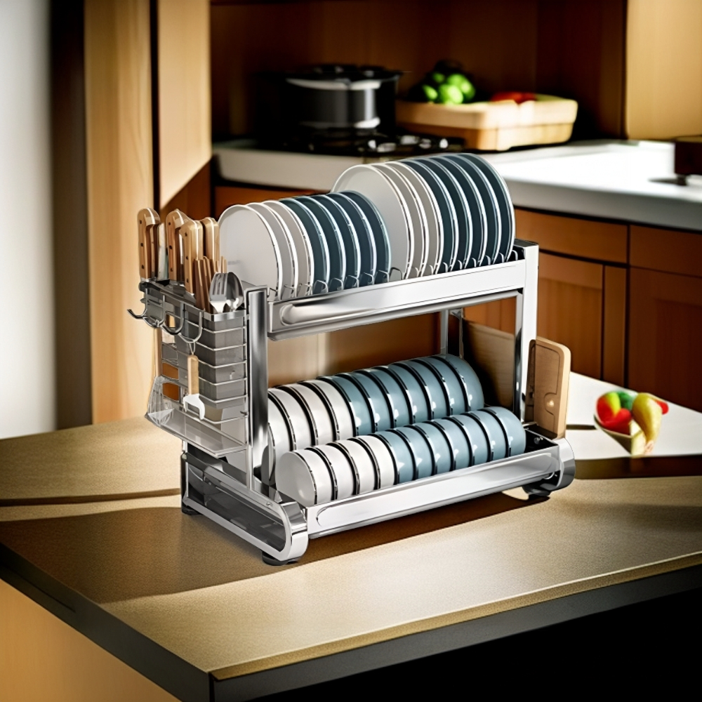 3 Layers Stainless Steel Dish Rack Wanxiong Kitchen Stainless Steel ...
