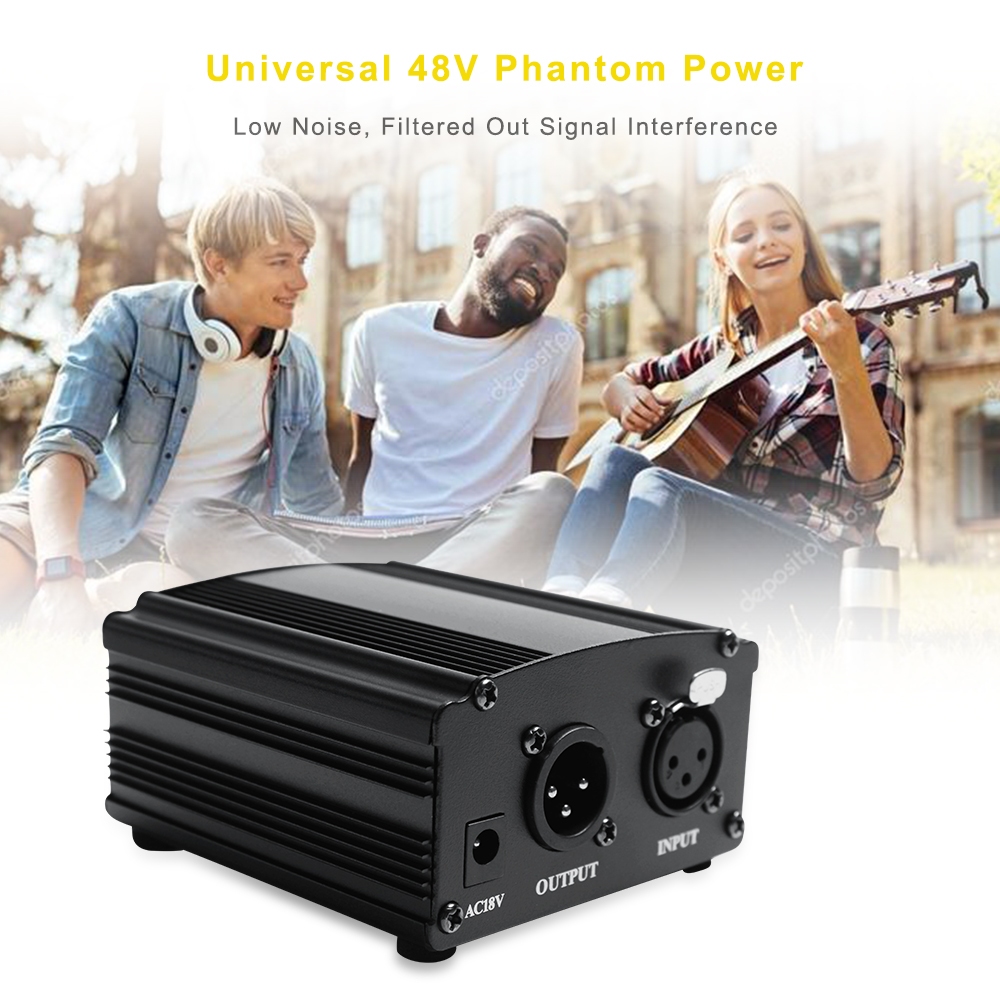 48V Phantom Power for BM 800 Condenser Microphone Phantom Power 48V Usb ...