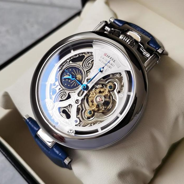 Turing flying personality fashion big plate men's mechanical watch ...