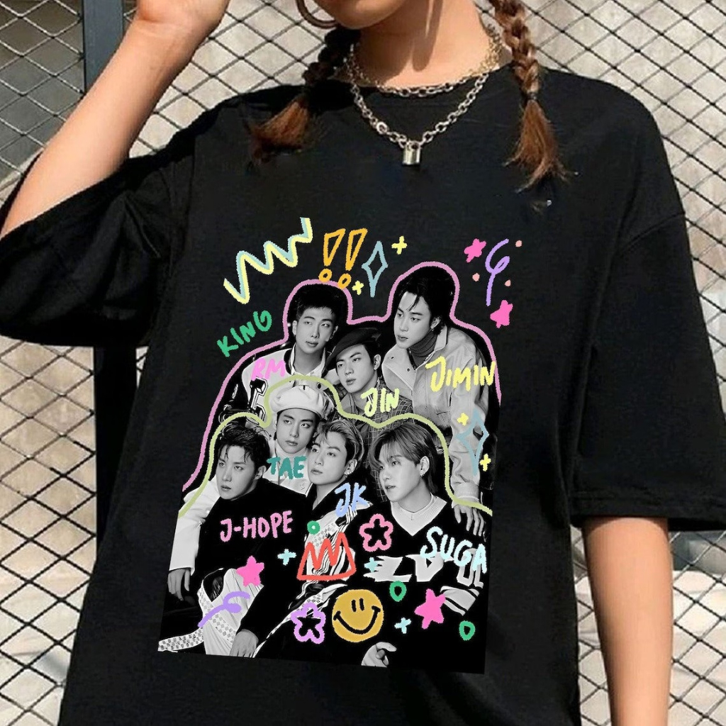 Ready Stock Kaos BTS Vintage Style Shirt BTS Love yourself borahae ...