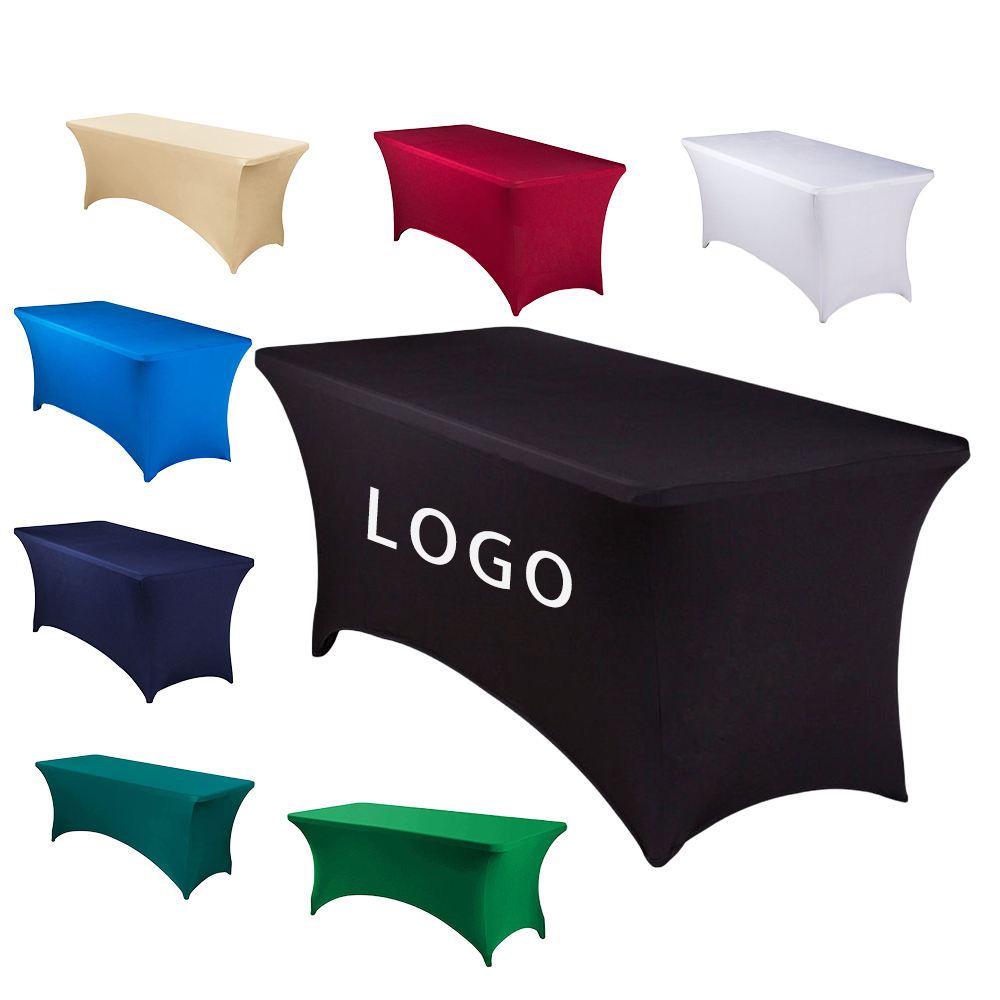 Spandex Table Cover 6/8ft Adaptable Elastic Full Color Table Cloths for ...