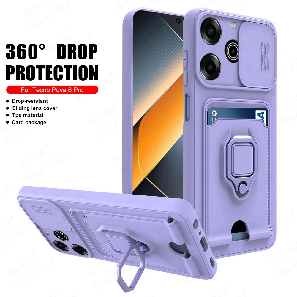 Slide Camera Protect Shockproof Cover For Tecno Pova 6 Pro 2024 6 ...
