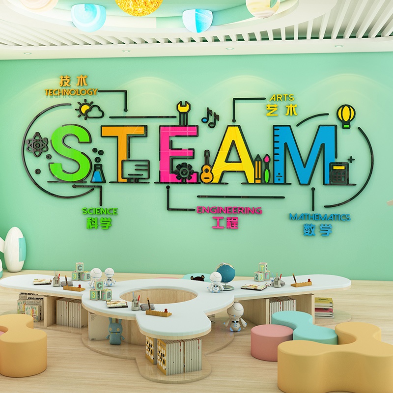 Steam Gear Creative Stitching Wall Stickers Three-Dimensional Self ...