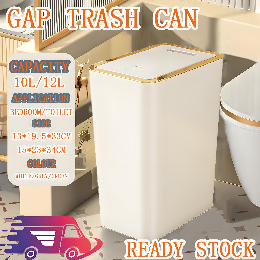 12L Portable Dustbin Kitchen With Cover Rubbish Bin Toilet Dustbin ...