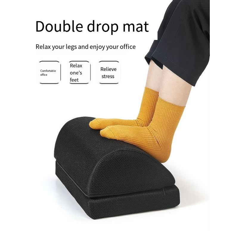Footrest Cushion Ergonomic Feet Cushion Support Foot Rest Under Desk ...