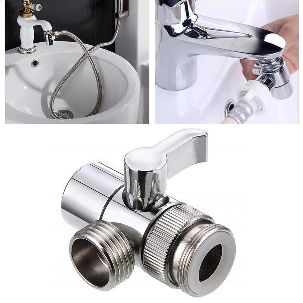 2024 New Switch Faucet Adapter Kitchen Sink Splitter Diverter Valve ...