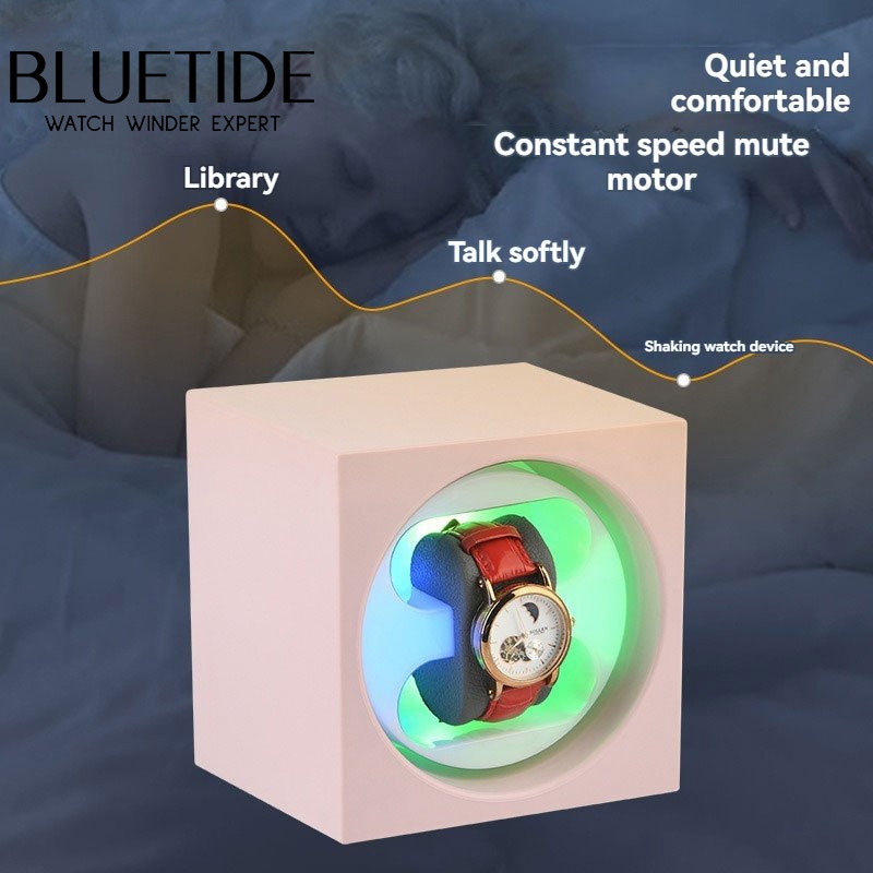 BLUETIDE 2024 Watch Winding Box Mechanical Watch Self-Winding USB Plug-In Rechargeable Vertical ...