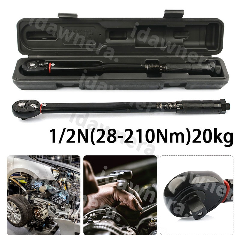 1/2" 3/8"1/4" 5-25Nm 19-110Nm 28-210N.m Inch Drive Torque Wrench ...