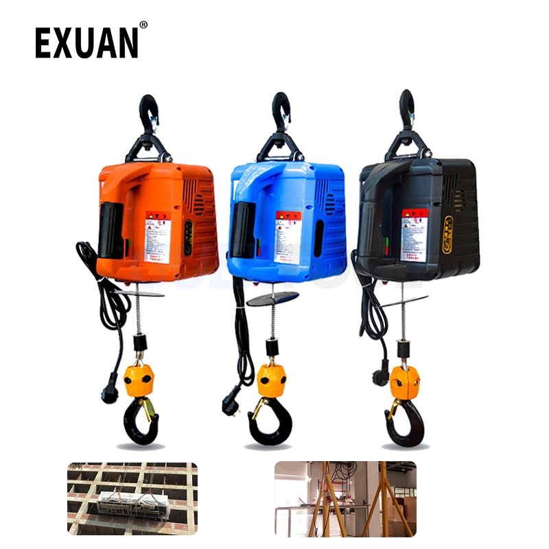 Portable Electric Hoist Electric Winch Wireless Remote Control 220V ...